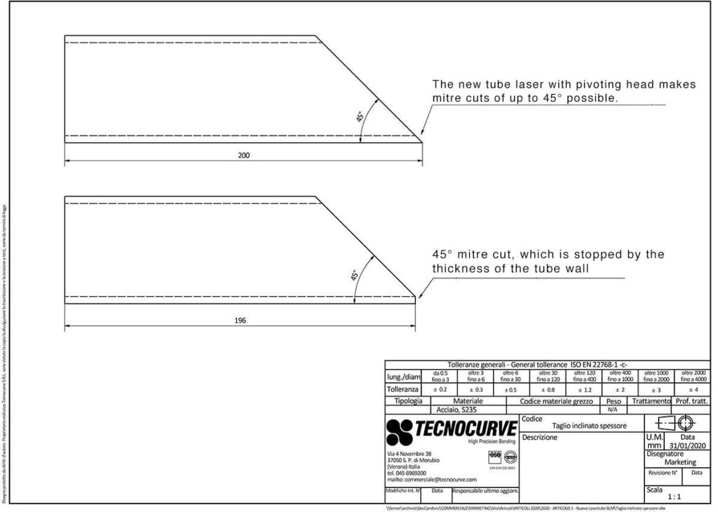 Laser pipe (laser tube): importance in tube processing - Tecnocurve